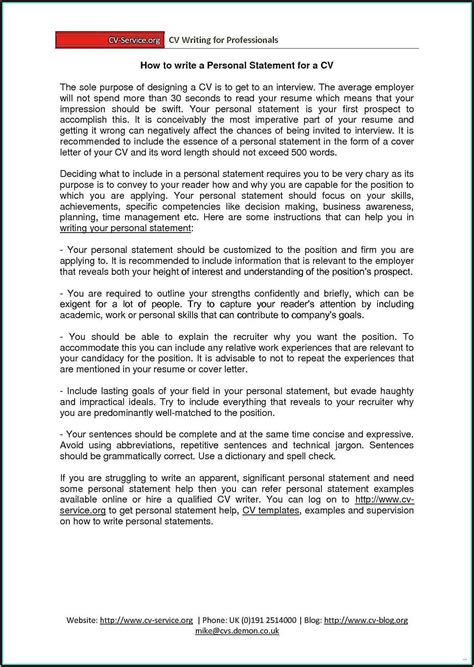 What Is A Personal Summary For A Job Design Talk