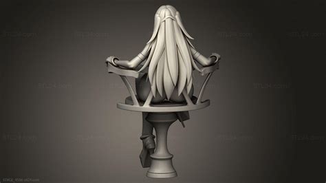 Figurines Of Girls Rushzilla Tharja Stkgl4586 3d Stl Model For Cnc