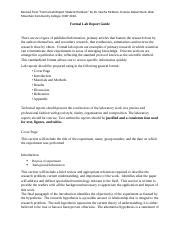 Formal Lab Report Student Handout Docx Revised From Formal Lab