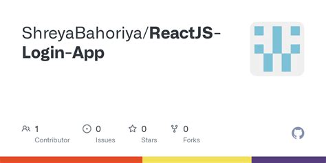 Github Shreyabahoriyareactjs Login App