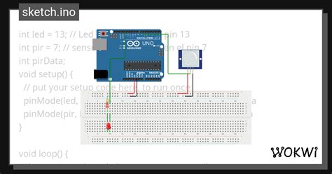 Sensor De Movimiento Wokwi ESP STM Arduino Simulator