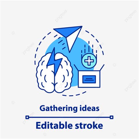 브레인스토밍 개념 아이콘 아이디어 벡터 검색 선 미술 Png 일러스트 및 벡터 에 대한 무료 다운로드 Pngtree