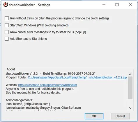 Block Accidental Shutdown Or Restart Of Computer ShutdownBlocker
