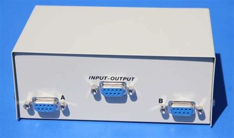 Way DB Female Bidirectional Manual AB Data Switch Box RS Serial Port