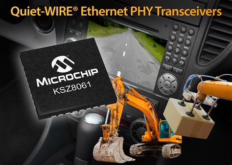 Microchip Ethernet Phy Transceiver Enables Unshielded Twisted Pair