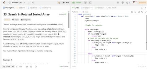 100daysofcodechallenge 100daysofcode Leetcode Binarysearch