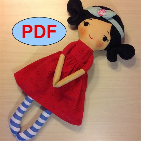 Rag Doll Sewing Pattern Tutorial 18 Doll Pattern PDF Etsy