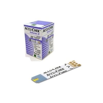 Accu Check Inform II Test Strips Box Of 50 Reflex Medical