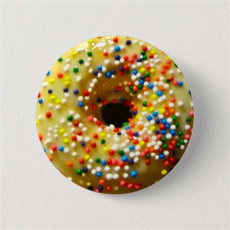 Donut Button Zazzle