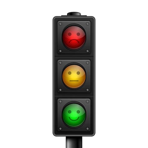 벡터 3d 현실적인 도로 신호등 격리 정지 대기 이동 신호 안전 규칙 개념 디자인 템플릿 신호등 빨간색 노란색 녹색 빛 인포