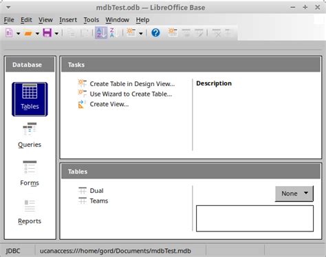 Libreoffice Is It Possible To Open An Access 2010 Database File