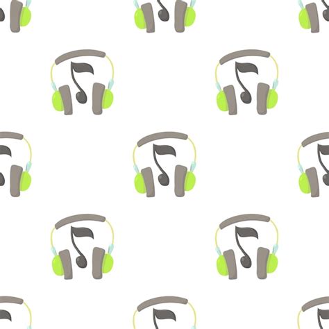 Premium Vector Earphones Pattern Seamless Background Texture Repeat Wallpaper Geometric Vector