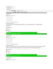 BUS SELF QUIZ Docx Tuesday September PM Time Taken Mins Secs Grade