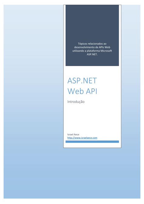 Pdf Aspnet Web Api Br C Sharp Com Mvc E Entity Framework · Introdução à