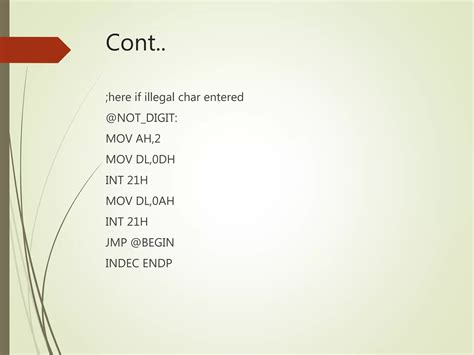 Assembly Language Programming Organization Of Ibm Pc Chapter 9 Part 2
