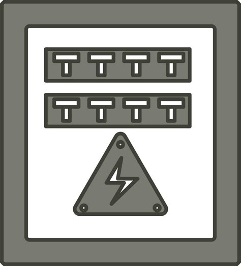 Electrical Fuse Box Icon In Gray And White Color 24461095 Vector Art At Vecteezy