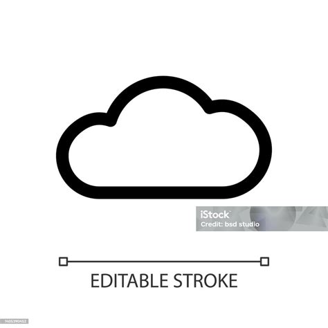 Icône Dinterface Utilisateur Linéaire Blanche Nuage Vecteurs Libres De Droits Et Plus Dimages