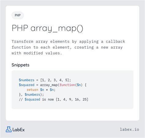 Labby Labex On Linkedin Php Arraymap Programming Flashcard