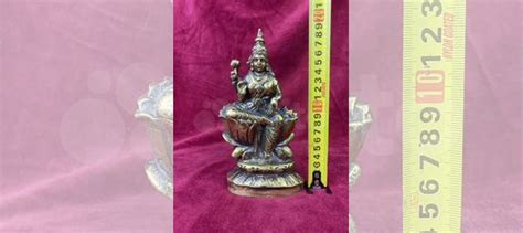 Статуэтка Богиня Лакшми в Лотосе Бронза Большая купить в Москве Хобби и отдых Авито