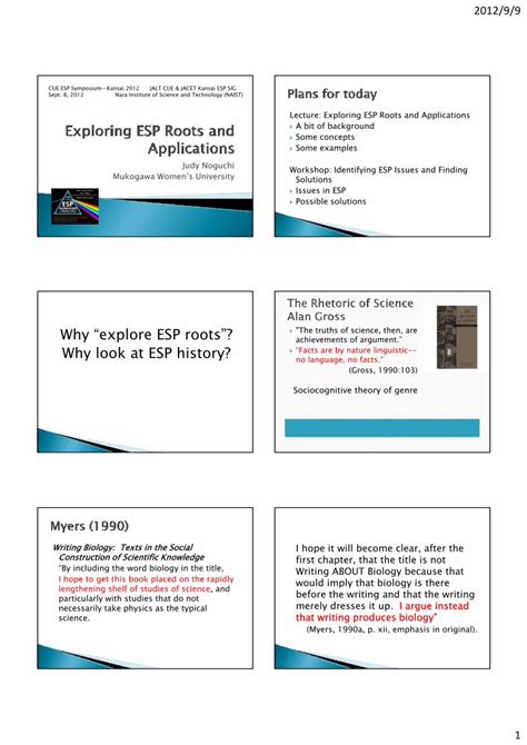 PDF Why Explore ESP Roots Why Look At ESP History Jaltcue Org Files CUE ESP CueESP