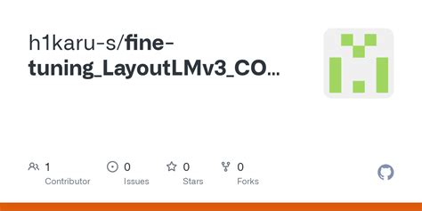 GitHub H Karu S Fine Tuning LayoutLMv CORD Datasets