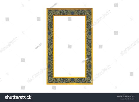 Frame Dubai Landmark City Dubai Uae Stock Vector Royalty Free