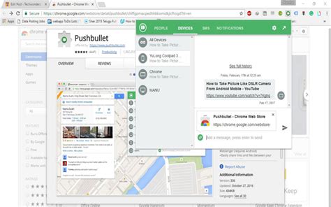 Pushbullet Messaging From Pcandroid Notificationscallschats From Pc Techwonderz