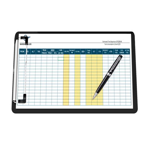 Flight Planner Nav Log Navigation Log