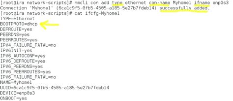 如何在linux中使用“ Nmcli”配置网络ip连接