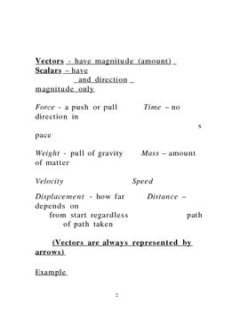 Lecture Notes On Vectors By Howard Friedman TPT
