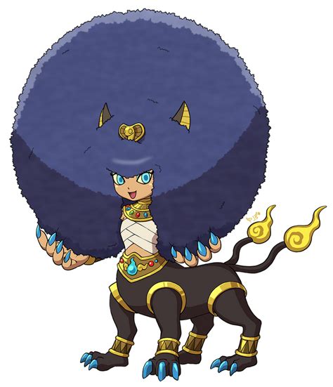 Afro Meopatra Yokai Watch By Pokesmashbros On Deviantart