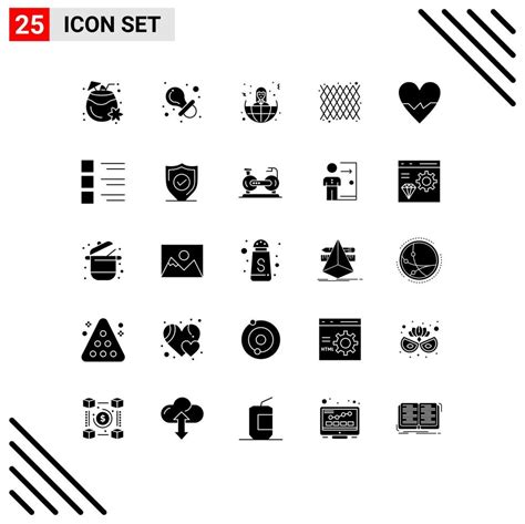 Set Of 25 Modern Ui Icons Symbols Signs For Love Pattern Business Mardi Gras Carnival Editable