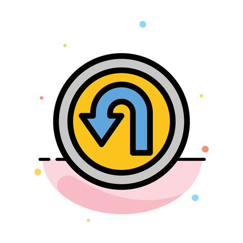 Arrow Back Navigation Way Abstract Flat Color Icon Template 14649987