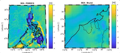 Residuals Of The Comparison Of Sea Regional Geoid Model With Respect To