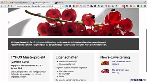 Typo3 Musterprojekt 62 Teil 11 Backend Layouts Bearbeiten Youtube
