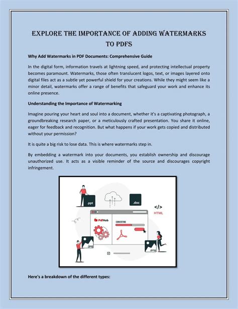 Ppt Explore The Importance Of Adding Watermarks To Pdfs Powerpoint Presentation Id13100385
