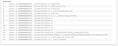 Android 60 Native Tgkill Crash Stack Overflow