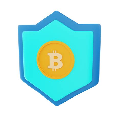 3d Rendering Bitcoin Secure Icon Object 34638704 Png