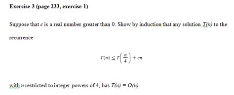 Solved Exercise Page Exercise Suppose That C Is A Chegg Com