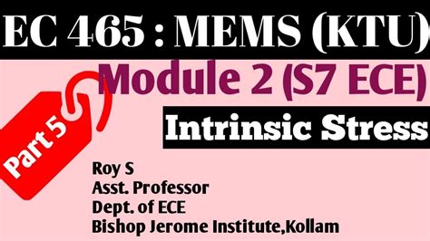 Module 2 Part 5 Mems S7 Ece Ktu Youtube