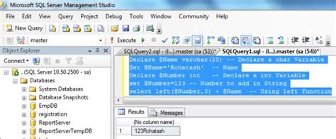 Using Right And Left Function In Sql Server