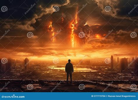 The End Of All Things Watching The Apocalypse Unfold Stock