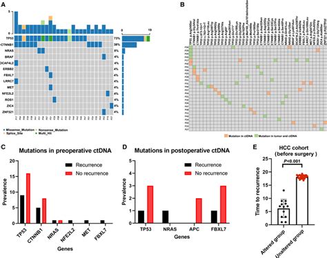 Mutation Landscapes And The Associations With Prognosis A Mutational
