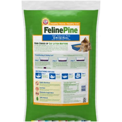 Feline Pine 100 Natural Pine Original Non Clumping Cat Litter 20 Lb