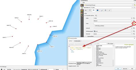 Qgis Define Color For Label Buffer With Data Defined Overrideexpression Geographic