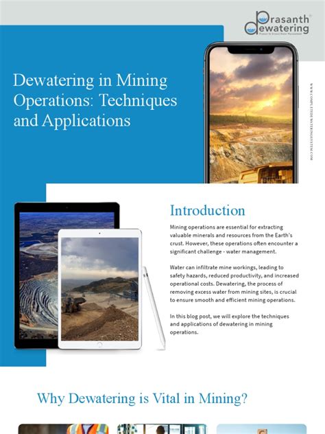 Deep Well Dewatering System Pds 25 Years Expertise Pdf Mining Coal Mining