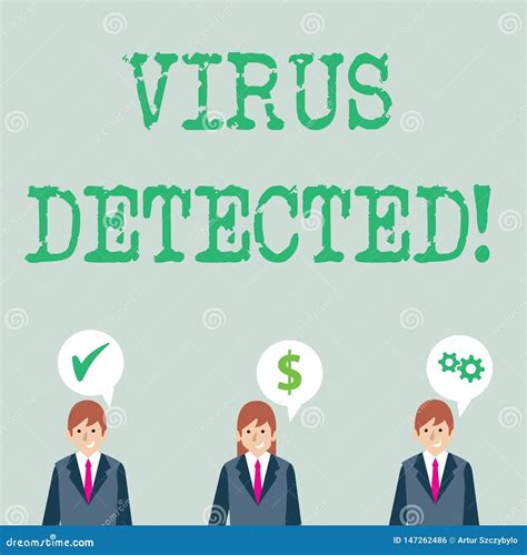 Word Writing Text Virus Detected Business Concept For Identified A Malware That Possible Can