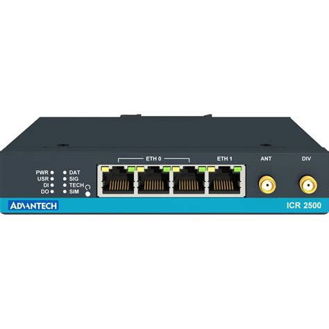 Icr 2531 Advantech 4g Lte Mobilfunkrouter Mit 4x Fast Ethernet Ports Und 2x Sim Slots Bellequip