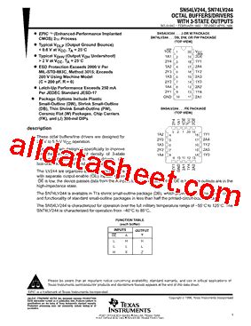SN LV DW Datasheet PDF Texas Instruments