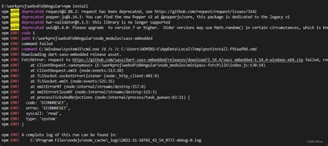npm start err解决方法 npm start 出现错误 downloading csdn博客